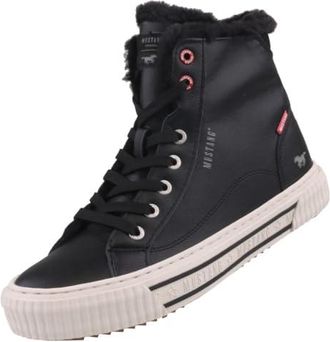 Mustang Jeans Bottes Femme 1442-601, Pointure:36 EU, La Couleur:Noir