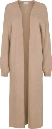 Americandreams Americandreams, Femme, Pulls, Brun, Taille: ONE Size June Long Alpaca Cardigan