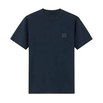 Stone Island Homme, Tops, Bleu, Taille: 2XL Ghost Cotton Jersey Crepe T-Shirt