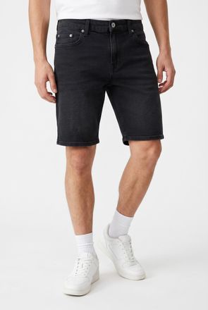 Only & Sons Shorts ONLY & SONS ONSWEFT BOX PIM DNM SHORTS VD, Herren, Gr. M, N-Gr, washed schwarz, Web, Obermaterial: 50% Baumwolle, 30% Polyester, 18% Viskose, 2