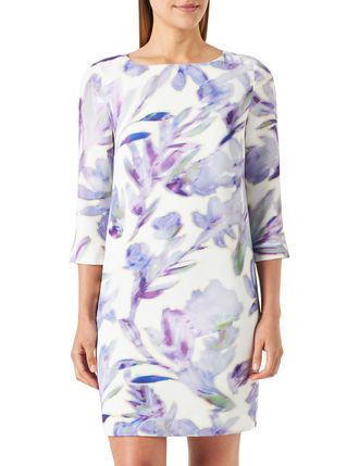 Comma Damen 60.2.61.20.200.2132124 Kleid, 01C4 weiß, 38