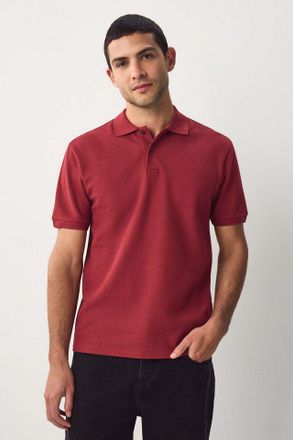 Next Poloshirt Elegantes strukturiertes Polohemd (1-tlg)