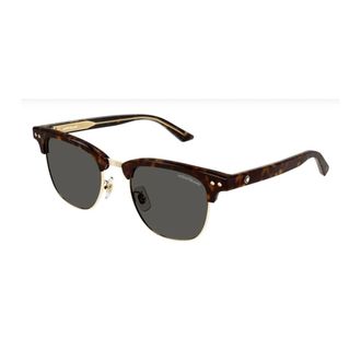 Montblanc Montblanc, Homme, Accessoires, Brun, Taille: 52 MM Lunettes de soleil carr&eacute;es