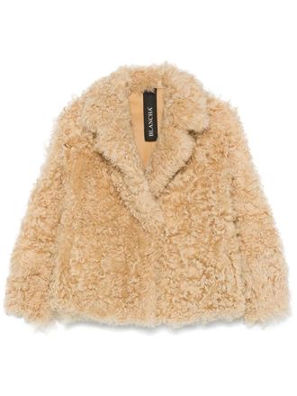 BLANCHA Jacke aus Faux Shearling - Braun