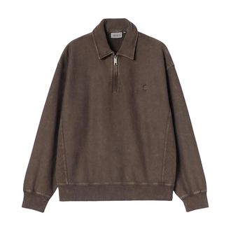 Carhartt Work in Progress SweaT-shirt Lambert Polo - Homme - Sweatshirts et sweats &agrave; capuche - Brun - Taille: M