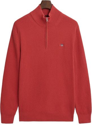 GANT Textured Cotton Half Zip