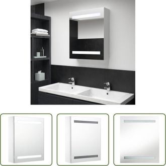vidaXL vidaXL LED-Spiegel Schrank - LED-Spiegelschrank 50x13,5x60 cm