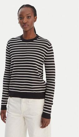 Tommy Jeans Pullover Essential DW0DW20159 Schwarz Regular Fit