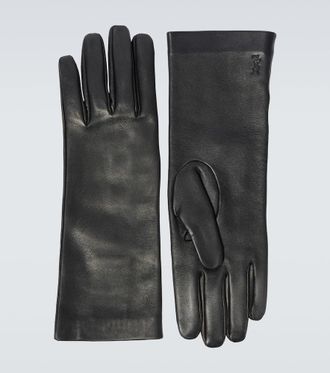 Saint Laurent Handschuhe Cassandre aus Leder