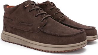 Walk In Pitas | TIMOR SUEDE | Freizeitstiefel f&uuml;r Herren | Stadtstiefel | Winter-Bootsschuhe | Freizeitschuhe | Freizeit-Sneakers | Schuhe ohne Schn&uuml;rsenkel | Walki