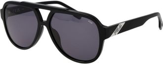 Fila Schwarze Celluloseacetat-Sonnenbrille