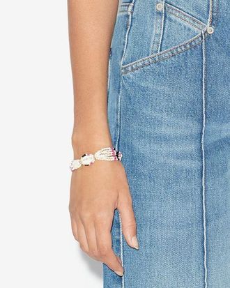 Isabel Marant Bracelet Malebo - Femme - &Eacute;cru-fushia - - Isabel Marant