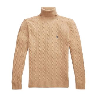 Polo Ralph Lauren Homme, Pulls, Beige, Taille: XL Pull à col roulé avec logo
