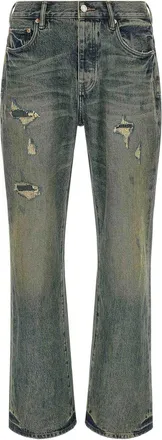 Purple Bootcut Jeans - Blau