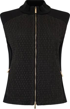 Moorer Femme, Vestes, Noir, Taille: 44 FR Gilet &Eacute;l&eacute;gant