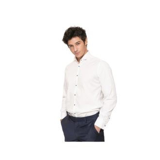 Karl Lagerfeld Modern Cut Slim Shirt - - Shirts - Herren - Wei&szlig; - XL