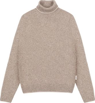 Colmar Melange Woll-Rollkragenpullover - - Sport - Herren - Beige - S