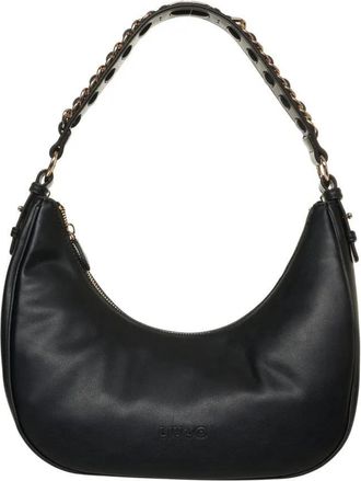 Liu Jo Hobo Bags - Handbag With Chain Detail - Gr. unisize - in Schwarz - für Damen