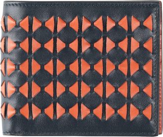 Serapian BILLFOLD 8CC MOSAICO BLACK/AMARANTH