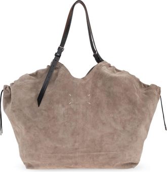 Maison Margiela unisex, Sacs, Beige, Taille: ONE Size Suede Shopper Bag