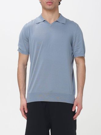 Brunello Cucinelli Polo Homme couleur Bleu Azur