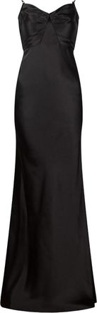 Elisabetta Franchi Maxi Robe - Noir