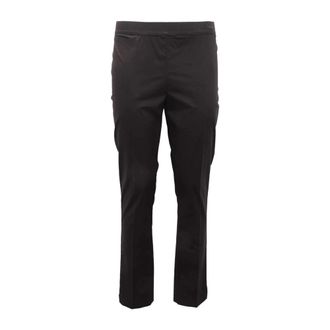 Twinset Schwarze Hose mit seitlichem Rei&szlig;verschluss - - Trousers - Damen - Schwarzk - S