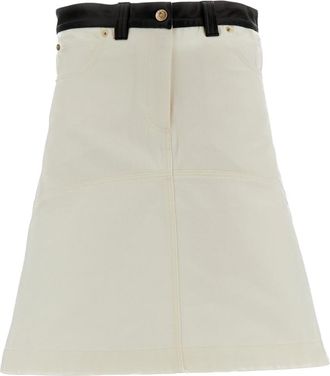 Wales Bonner Wales Bonner, Femme, Jupes, Blanc, Taille: 38 FR Jupe Midi