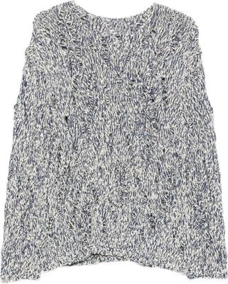 Amaranto Amar&aacute;nto, Homme, Pulls, Gris, Taille: L Pull M&eacute;lange &agrave; Effet Ajour&eacute;