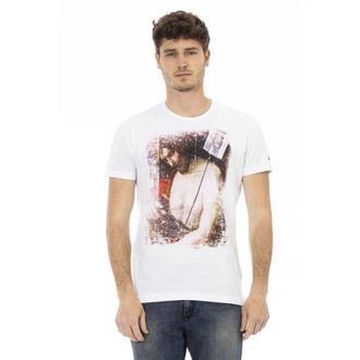 Trussardi Casual T-Shirt mit kurzen &Auml;rmeln und Rundhalsausschnitt - - Tops - Herren - Wei&szlig; - S