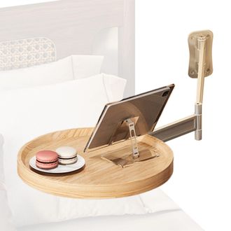 Generic Wand Montiert Runden Tisch, Wandmontierter Beistelltisch Rund | Wohnzimmer Schreibtisch | 180 &deg; Rotation Faltbarer Kaffeetisch Moderner Wandschalter F