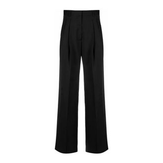 Les Hommes Wide Hosen - - Trousers - Damen - Schwarzk - XL