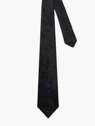 Kiton Mens Silk Tie Black Ties & Bow