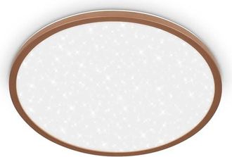 Briloner LED Panel mit indirektem Licht, Sternenhimmel, neutralweißes Licht, LED Lampe, Deckenleuchte, Wohnzimmerlampe, Küchenlampe, Deckenbeleuchtung, Flurlam