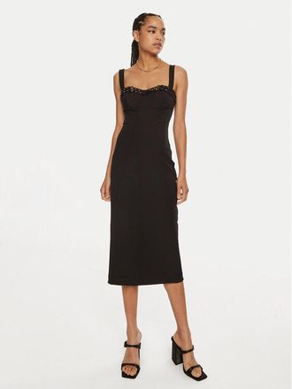 Versace Jeans Couture Coctailkleid 77HAO935 Schwarz Slim Fit