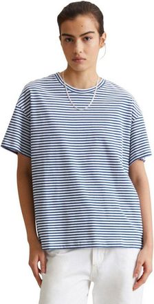 Marc O'Polo Denim T-Shirt geringelt, Rundhals, relaxed fit