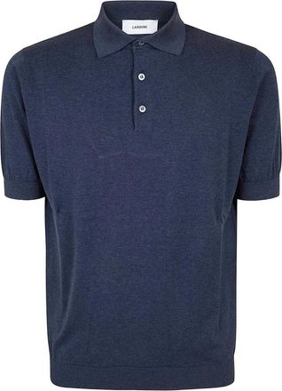 Lardini Homme, Tops, Bleu, Taille: M Short Sleeve Cotton Polo