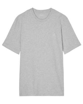 Marc O'Polo Unifarbenes T-Shirt mit kleinem Label-Print, Regular Fit in