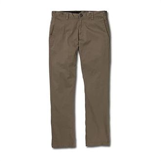 Volcom Frickin Modern Fit Stretch Chino Pant Pantalons, Champignon 1, 31W x 34L Homme
