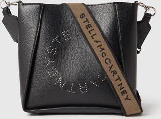 Stella McCartney Logo Square Crossbody Bag, Woman, Black