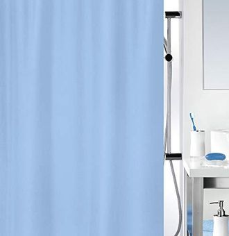 Spirella Rideau de Douche Polyester Primo 120x200cm Bleu Ciel