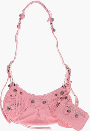 Balenciaga Crinkled Leather LE CAGOLE XS Shoulder Bag with Metal Detail Gr&ouml;&szlig;e Uni