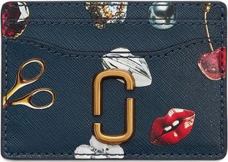 Marc Jacobs porte-cartes The Trinket en cuir - Bleu