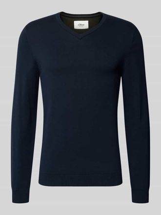 s.Oliver Red Label Pullover mit Logo-Stitching