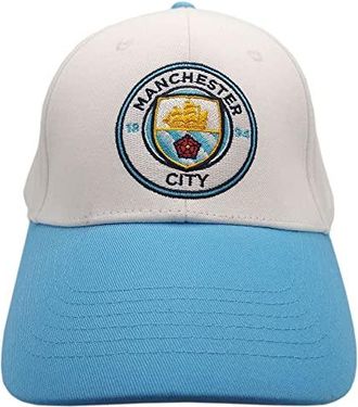 Fan Ink Man City Casquette de baseball Contrast Snapback Blanc ciel