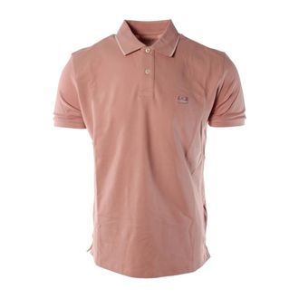 C.P. Company Rosa Polo Shirt Stretch Piquet - - Tops - Herren - Rosa - S