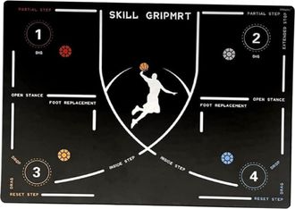 Generico Basketball Dribble, leicht, Roll-Up, tragbar, rutschfest, leiser Trainer | Improved Basketball Drill Mat - vielseitig f&uuml;r Familie Freunde Enthusiast S
