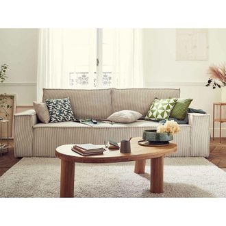 Best Mobilier Bestmobilier - Dellia - canapé 3 places convertible - avec coffre - en velours côtelé - style contemporain