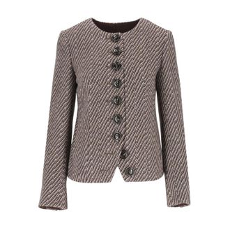 Emporio Armani Femme, Vestes, Brun, Taille: 40 FR Ew004243Af24400 F6248 Blazer