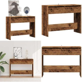 vidaXL vidaXL Table console vieux bois 100x35x76,5 cm bois ding&eacute;nierie